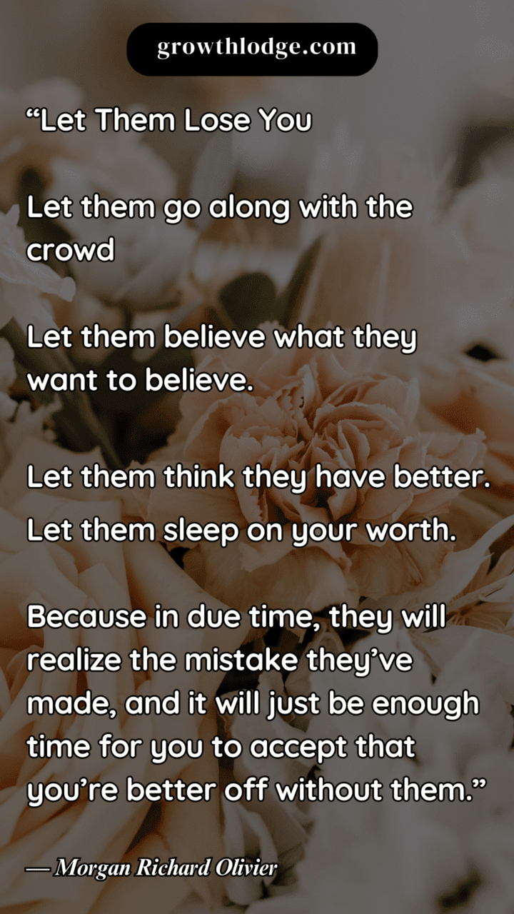 Let Them Lose You - Attraction Diary Let Them Lose You - Attraction Diary