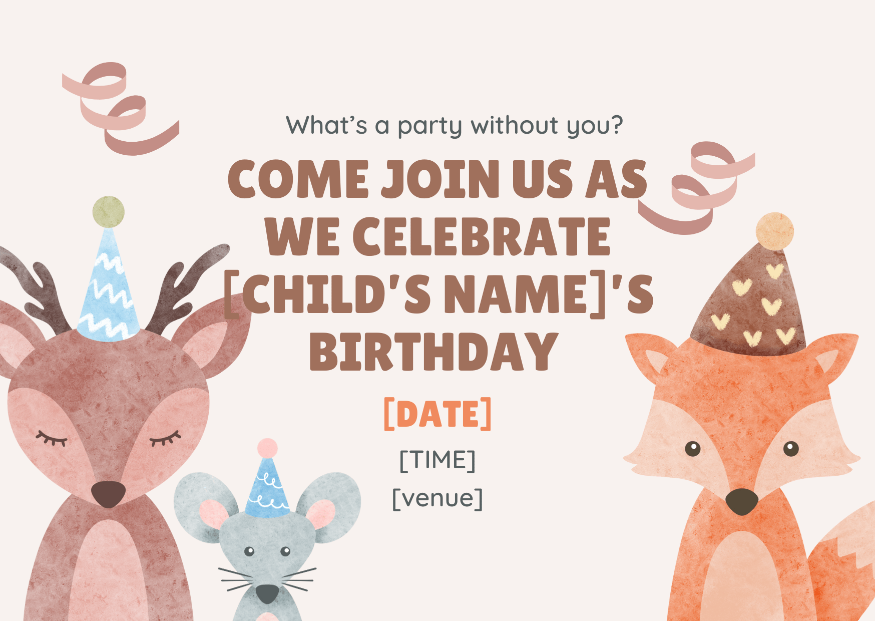 Birthday Invitation Messages For Kids - Attraction Diary
