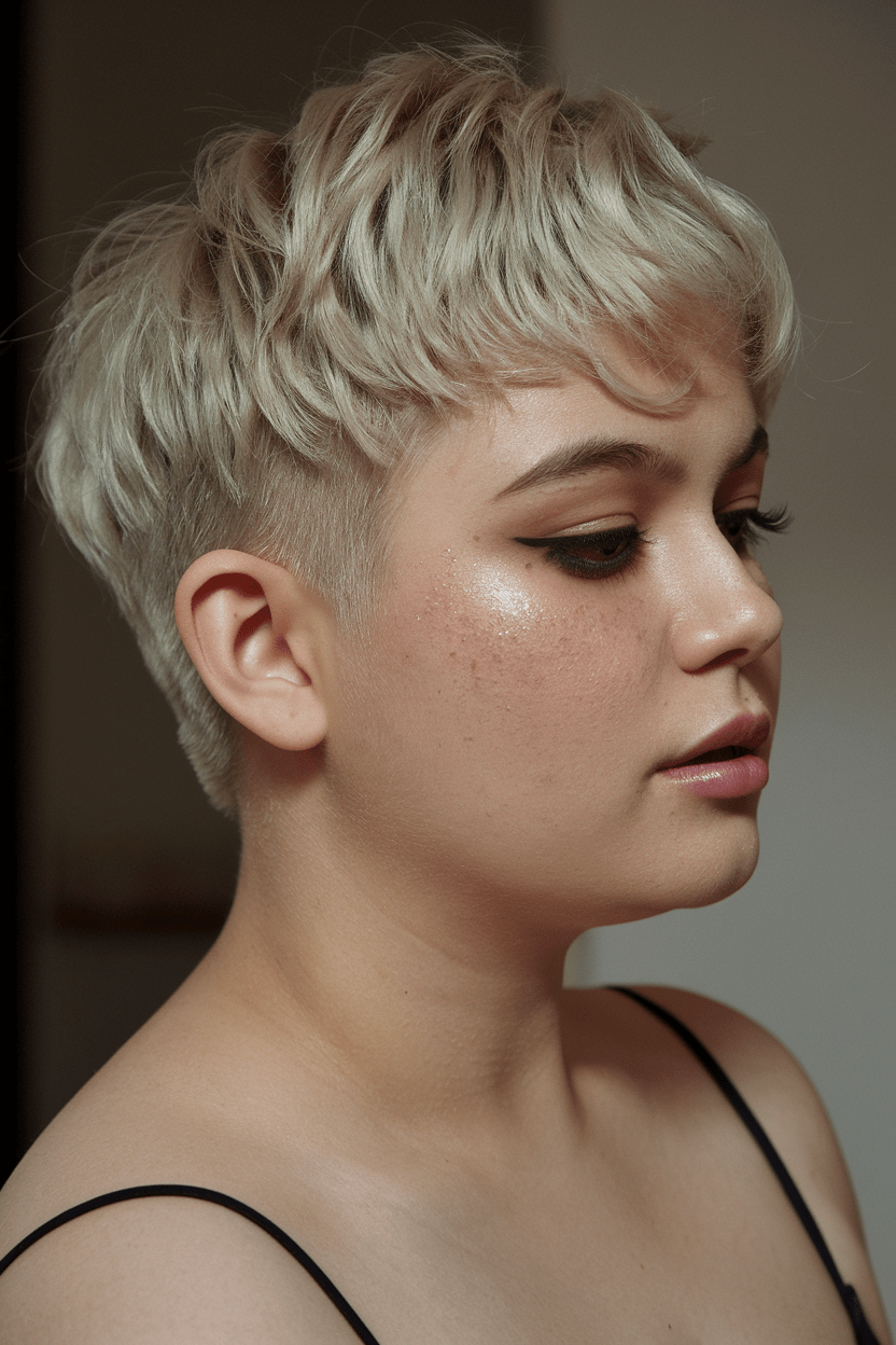 20 Short Haircuts for Women With Chubby Faces - Attraction Diary