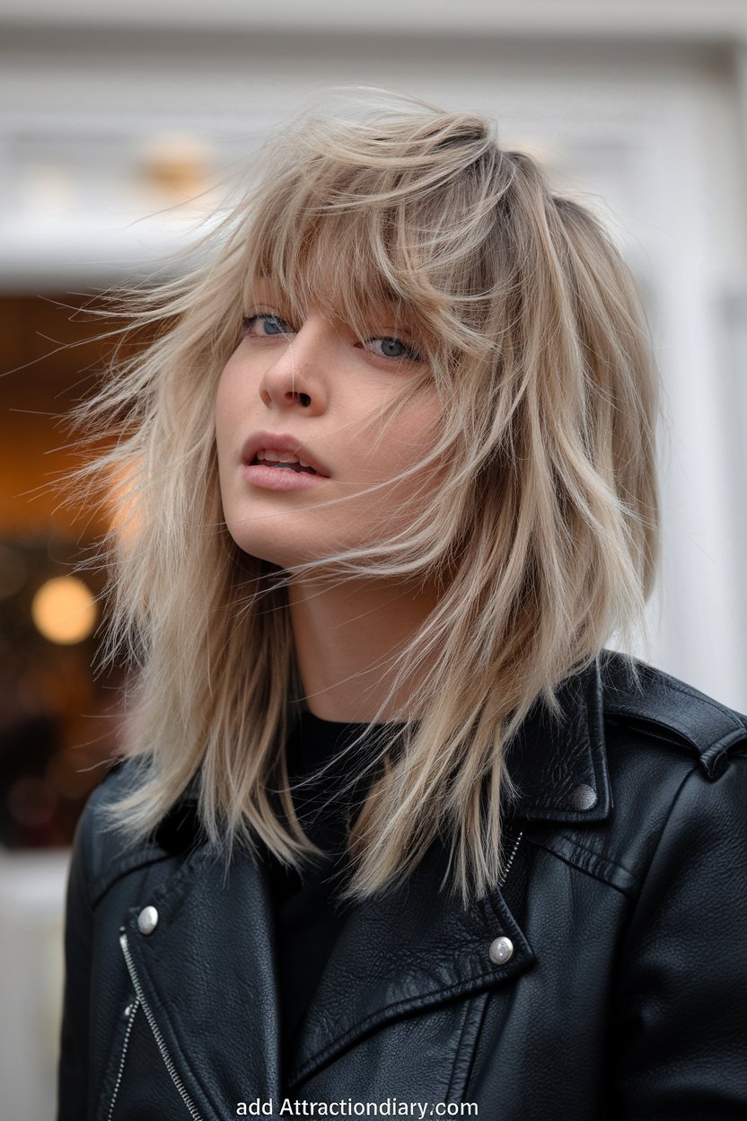 20 Stylish Hairstyles With Bangs For Round Face 2025 - Attraction Diary