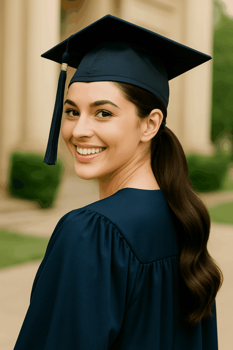 20 Best Graduation Hairstyles (2025) - Attraction Diary
