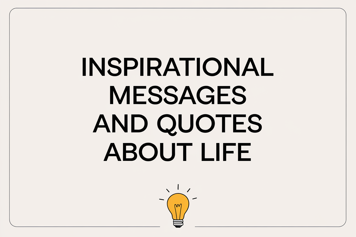 100+ Inspirational Messages and Quotes About Life - Attraction Diary