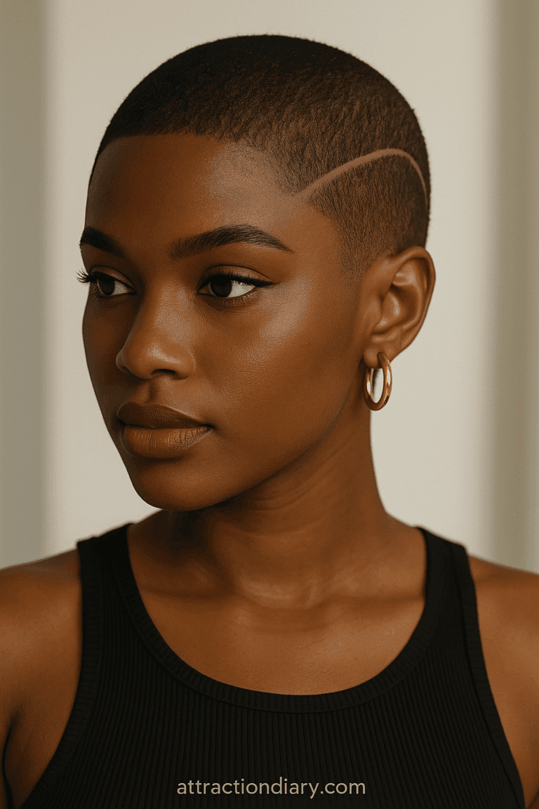 15 Best Bald Hairstyles For Black Women - Attraction Diary