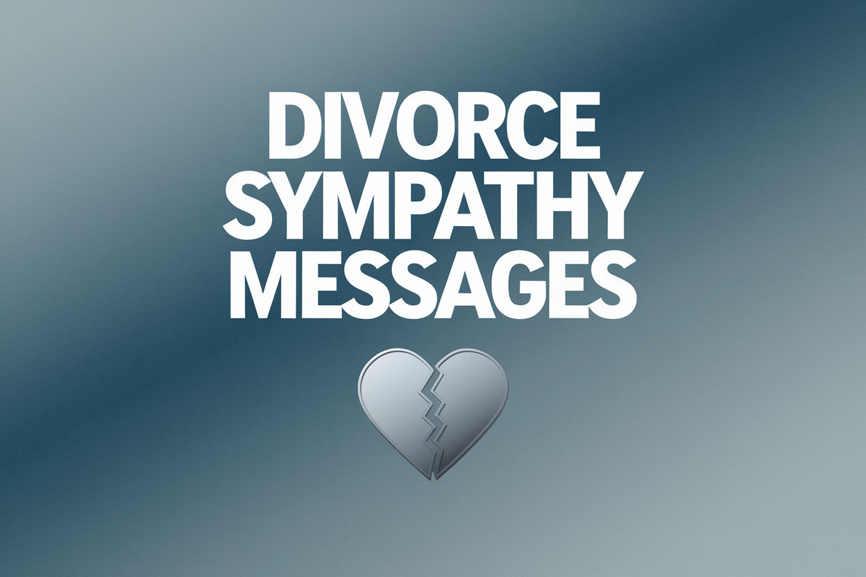100 Sample Divorce Sympathy Messages - Attraction Diary