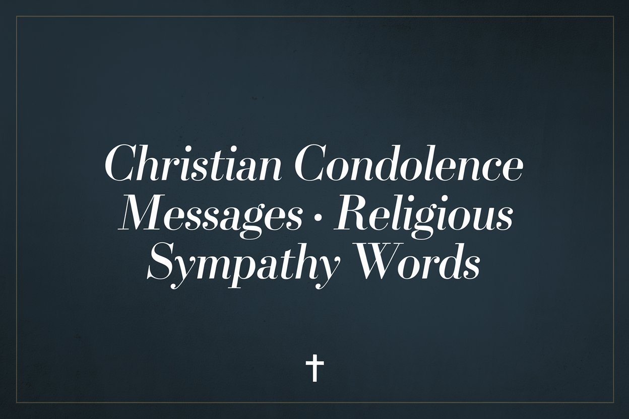 100 Christian Condolence Messages – Religious Sympathy Words - Attraction Diary