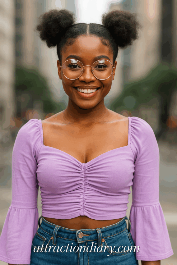 20 Amazing Middle Part Hairstyles for Black Women - Attraction Diary