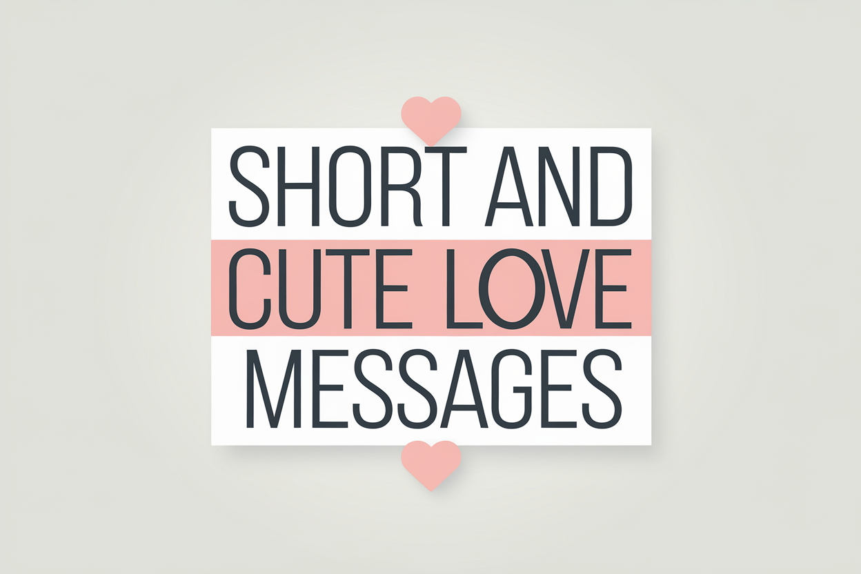 100 Short And Cute Love Messages - Attraction Diary