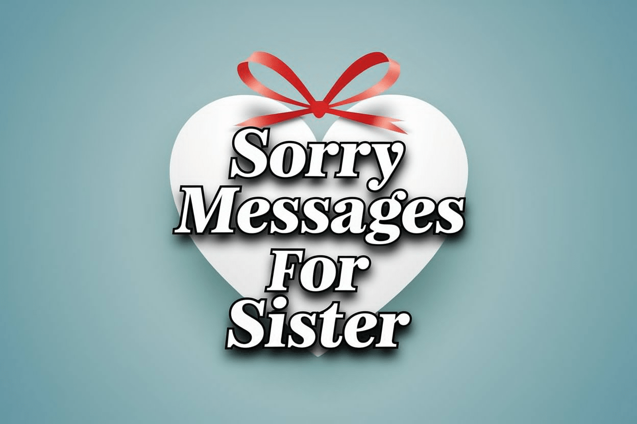 100 Sorry Messages for Sister - Attraction Diary