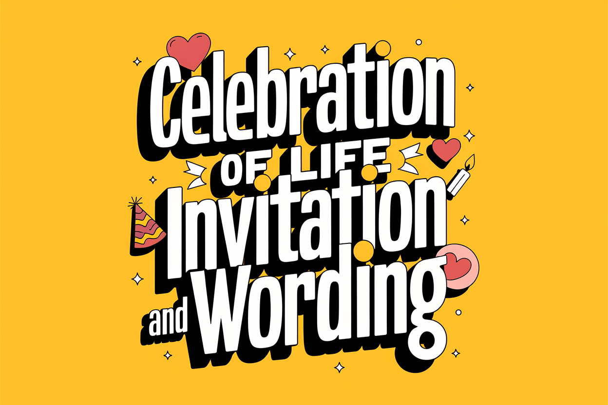 100+ Celebration of Life Invitation Messages and Wording - Attraction Diary