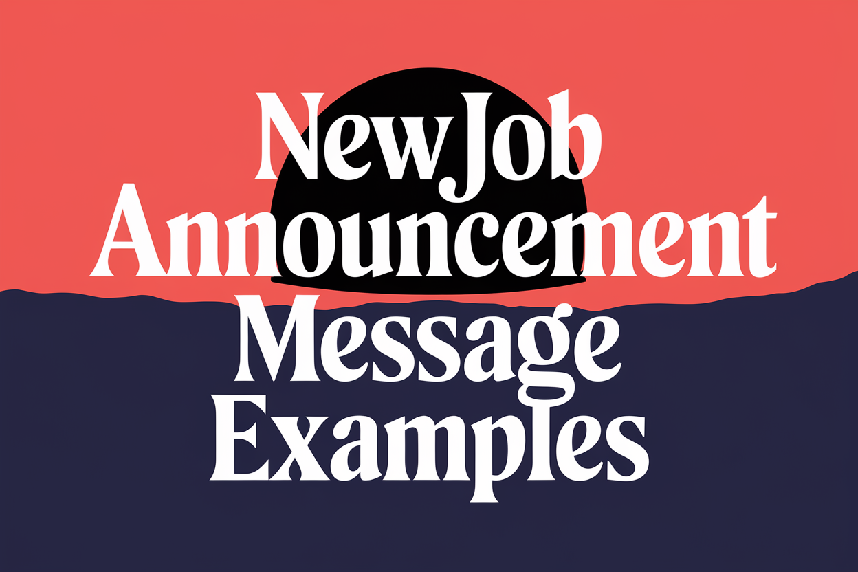 100 New Job Announcement Message Examples - Attraction Diary