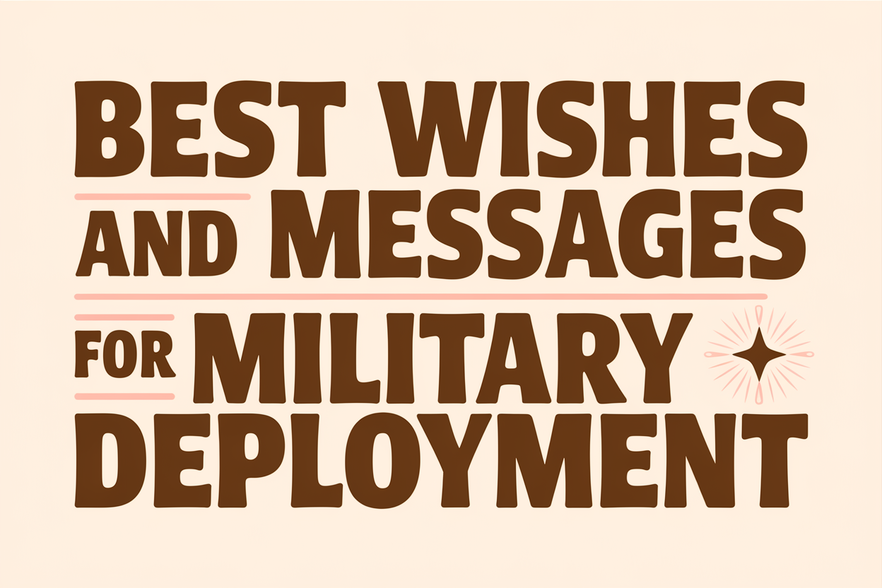 100+ Best Wishes and Messages for Military Deployment - Attraction Diary