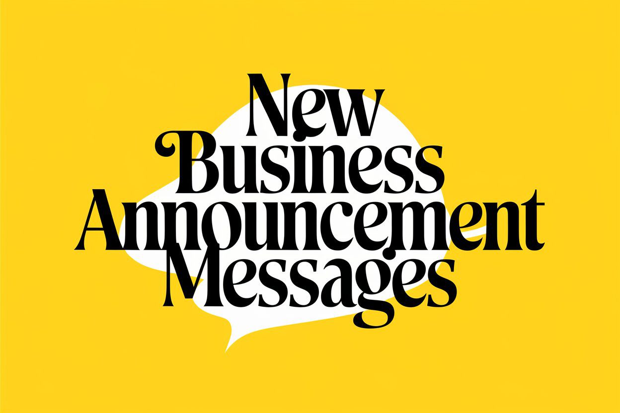 100 New Business Announcement Messages - Attraction Diary