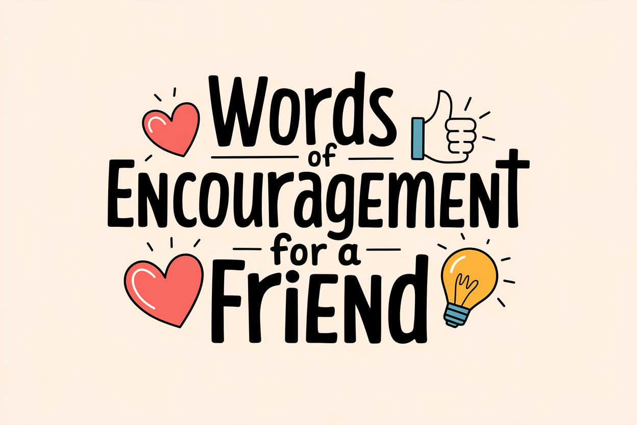 100+ Words Of Encouragement For A Friend - Attraction Diary