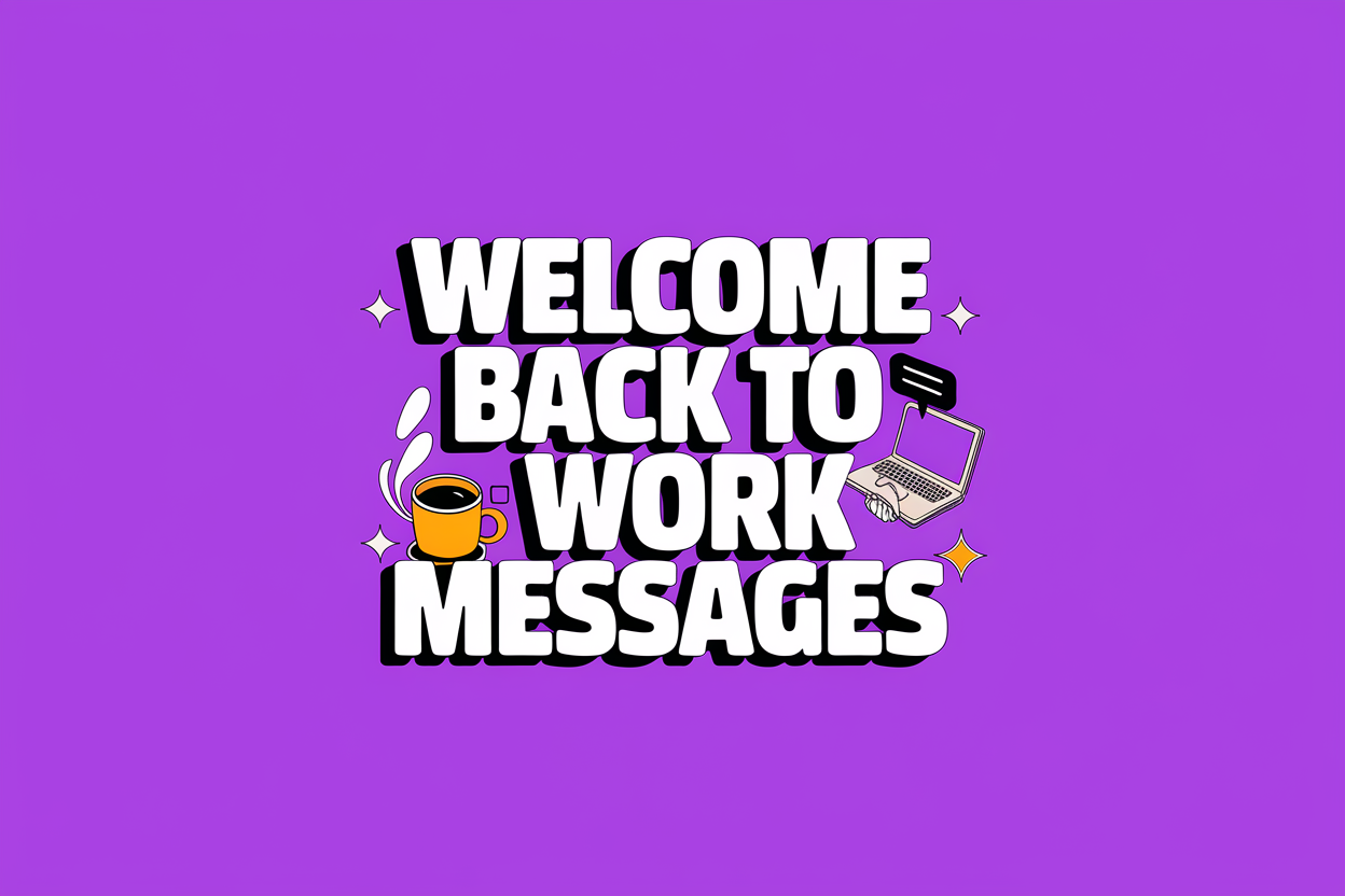 100+ Welcome Back To Work Messages - Attraction Diary