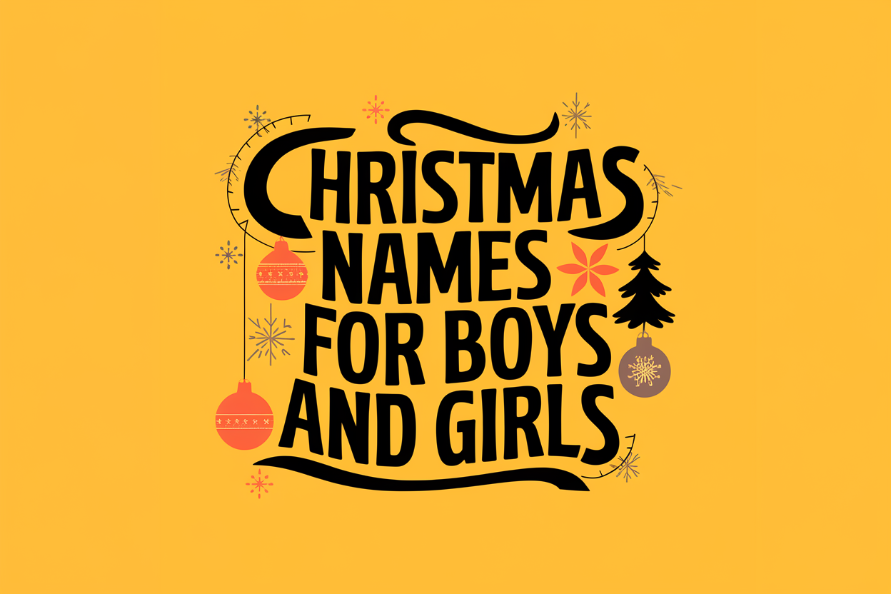 200 Christmas Names For Boys and Girls (With Meaning) - Attraction Diary