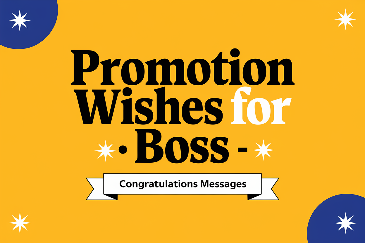 100+ Promotion Wishes For Boss – Congratulations Messages - Attraction Diary