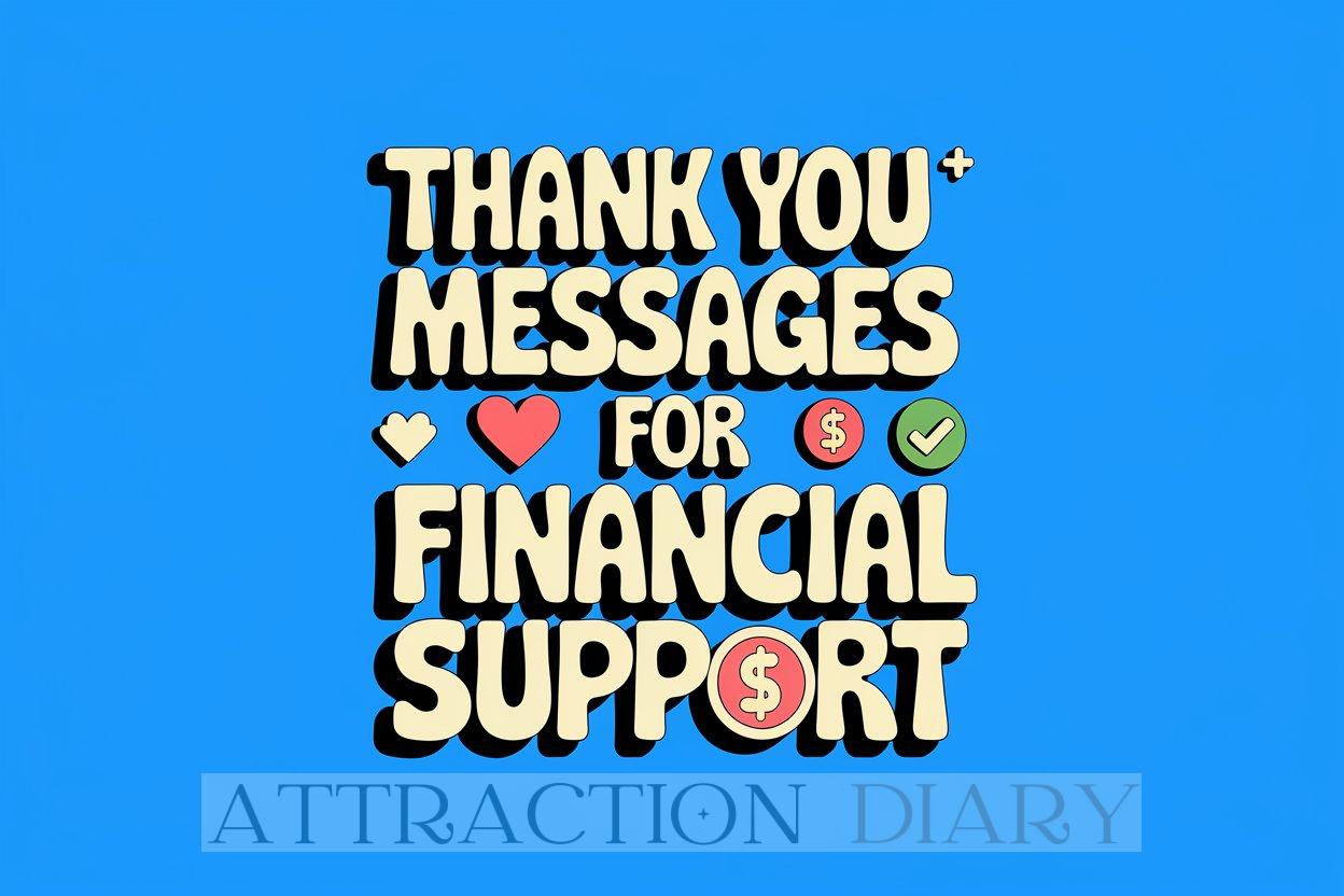 100 Thank You Messages for Financial Support - Attraction Diary