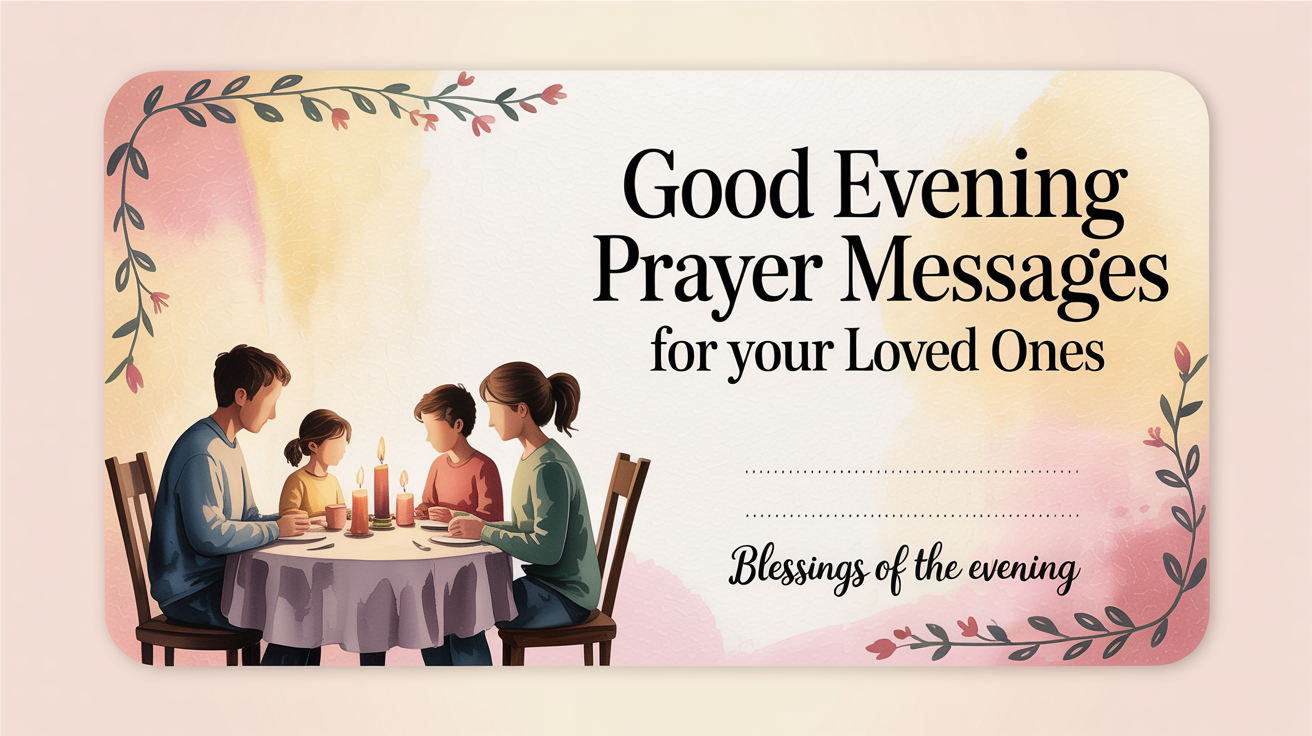 100+ Good Evening Prayer Messages for Your Loved Ones - Attraction Diary