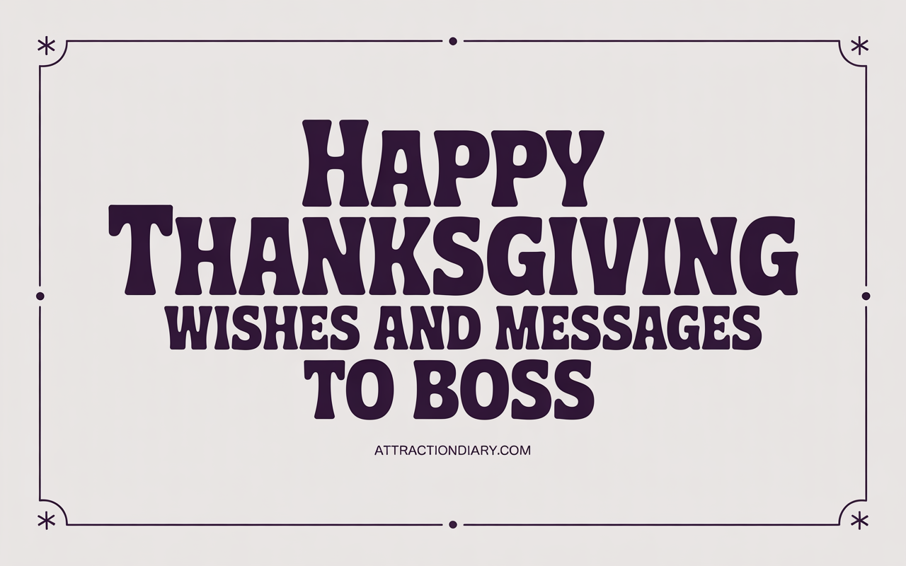 100 Happy Thanksgiving Wishes and Messages to Boss - Attraction Diary