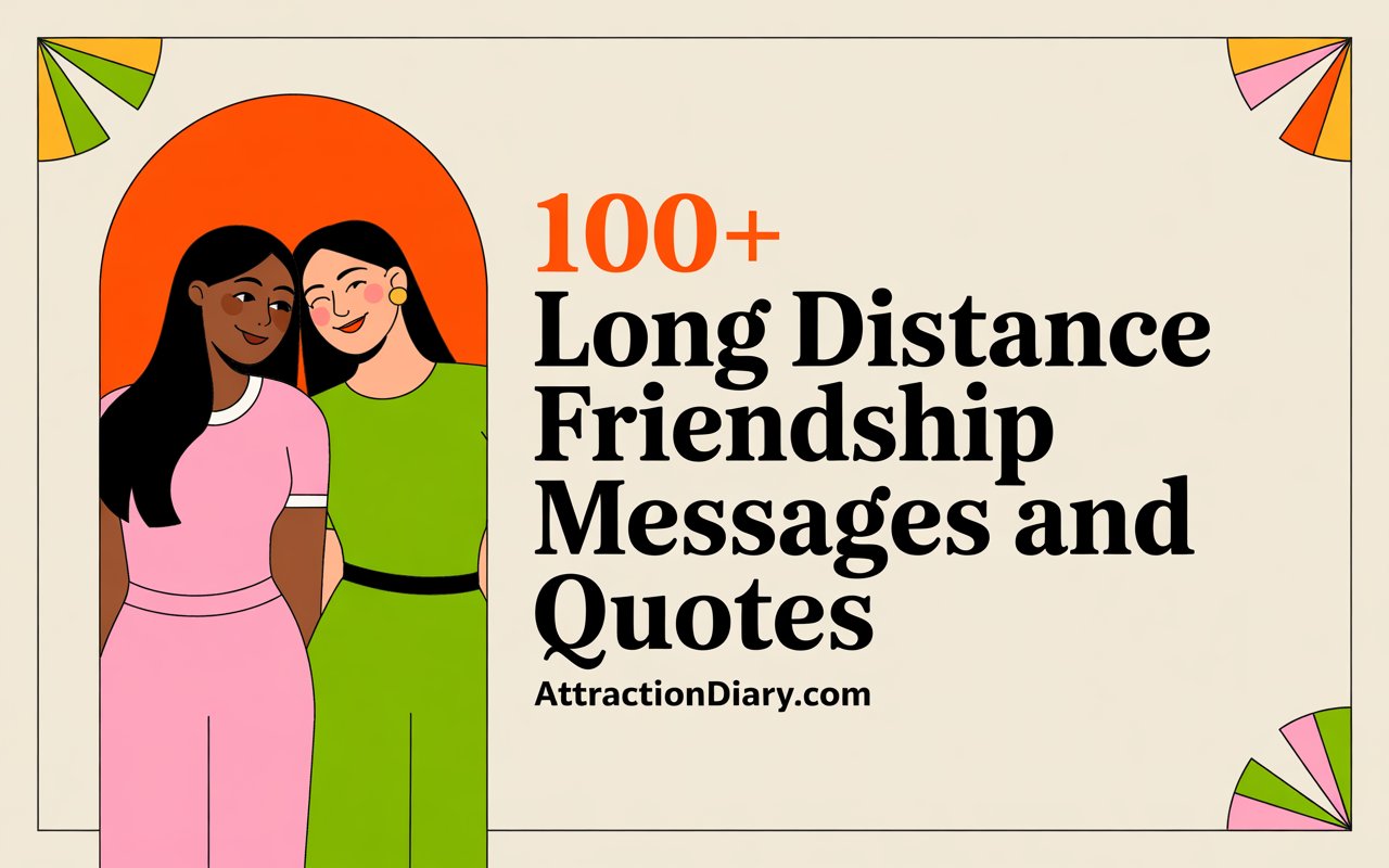 100+ Long Distance Friendship Messages and Quotes - Attraction Diary